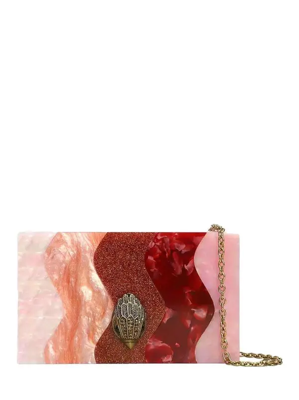 Kurt Geiger Party Box Wavy Clutch - Pink
