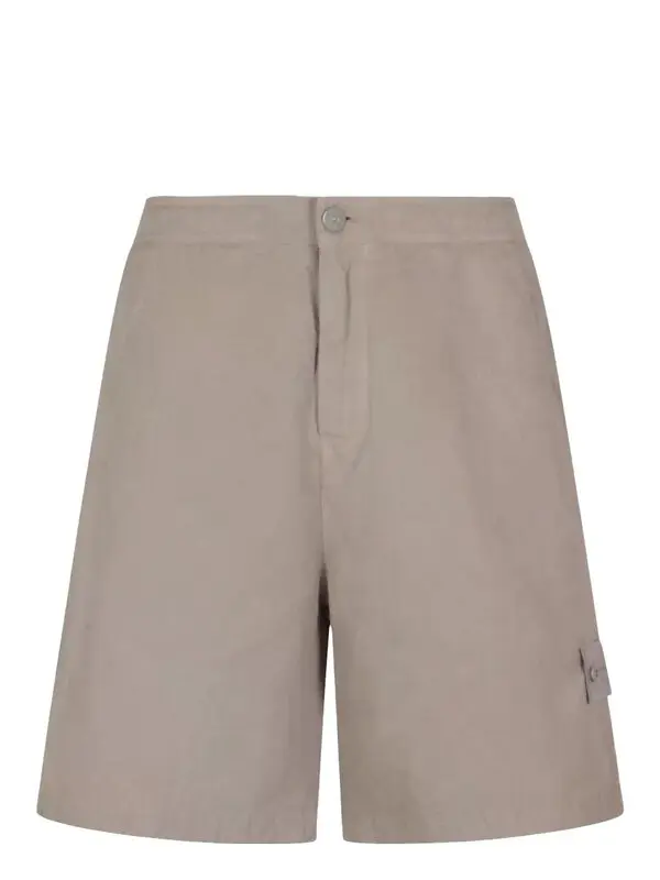 Stone Island Logo-patch Shorts - Neutrals