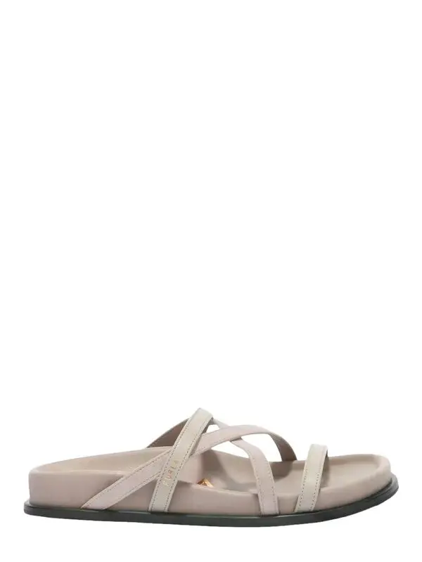 Furla Solea Logo-strap Sandals - Neutrals