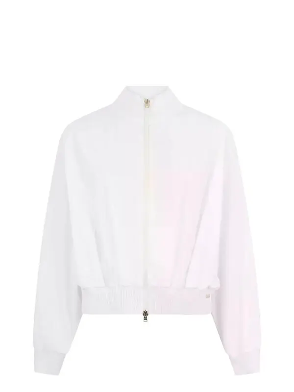 Herno Zip-up Cropped Sweatshirt - White