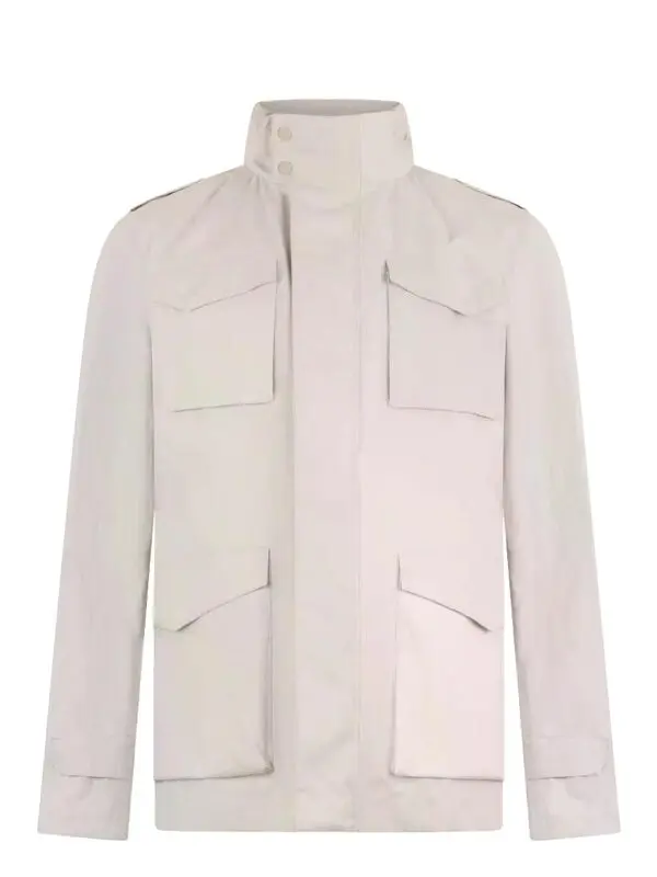 Herno High-neck Jacket With Front Pockets - Neutrals