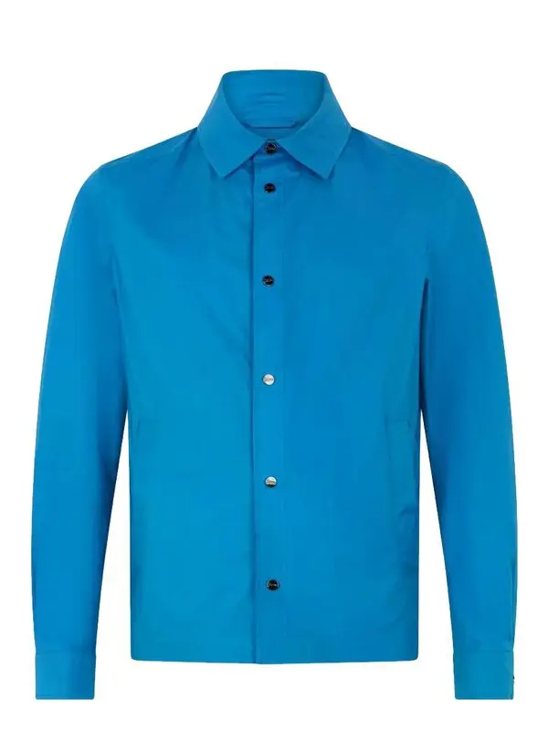 Herno Button-front Shirt Jacket - Blue