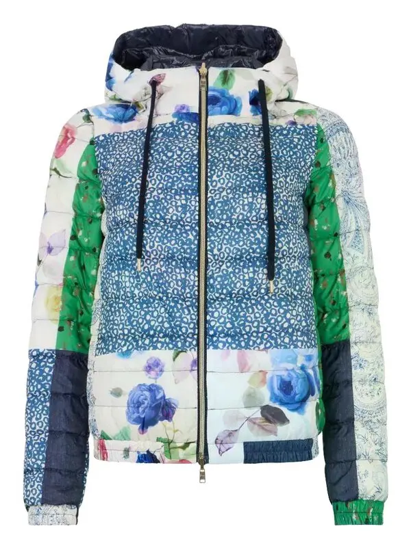 Herno Patchwork Puffer Jacket - Blue