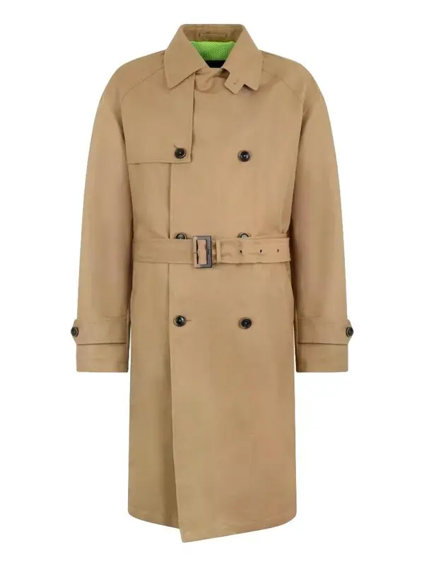Herno Double-breasted Belted Trench Coat - Neutrals