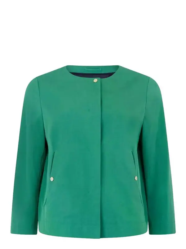 Herno Collarless Jacket - Green