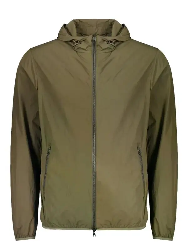 Herno Lightweight Zip-up Hooded Jacket - Green