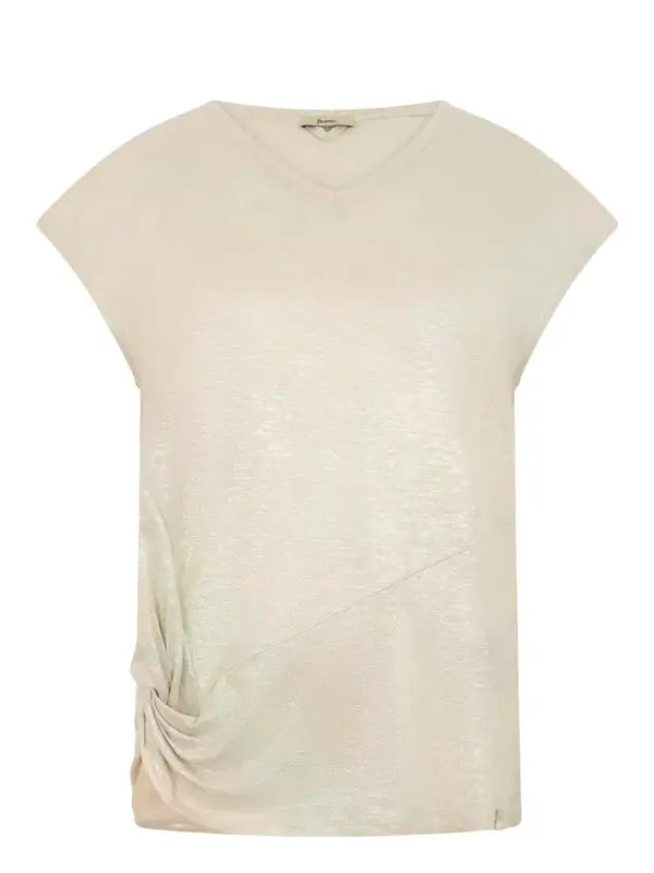 Herno V-neck T-shirt - Neutrals