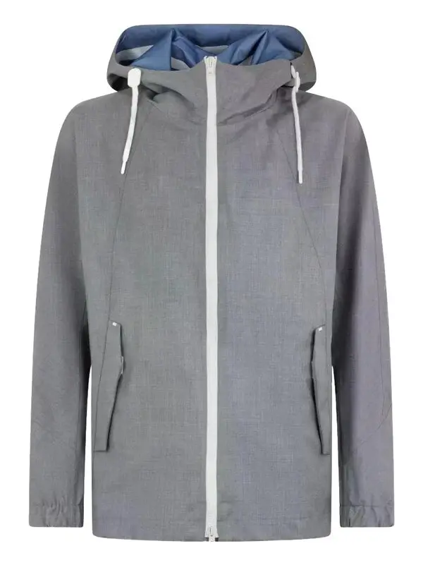 Herno Zip-up Hooded Jacket - Grey