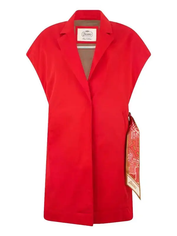 Herno Sleeveless Blazer - Red