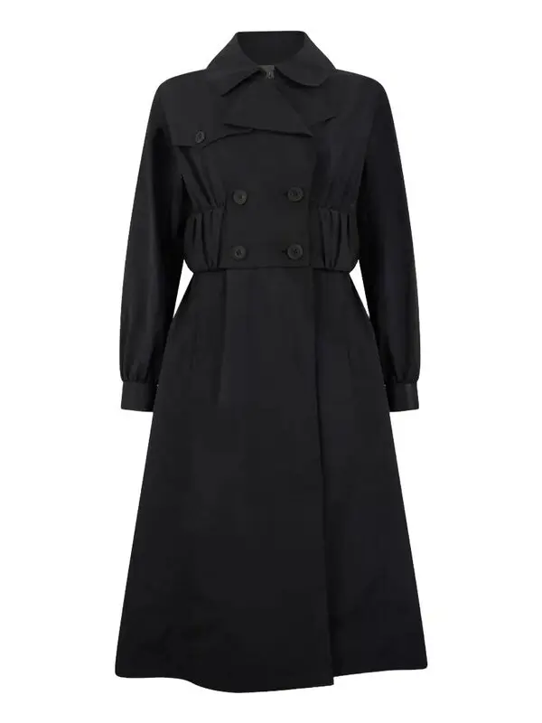 Herno Double-breasted Trench Coat - Black