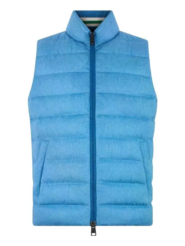 Herno Zip-up Padded Gilet - Blue
