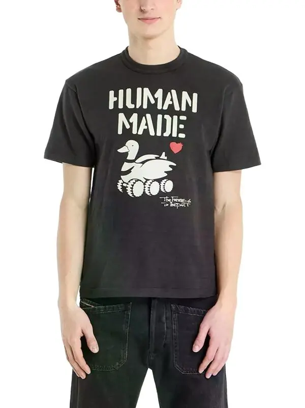HUMAN MADE Duck-print T-shirt - Black
