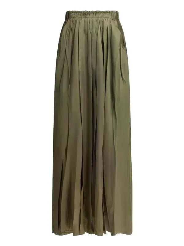 SA SU PHI Frida Pleated Maxi Skirt - Green