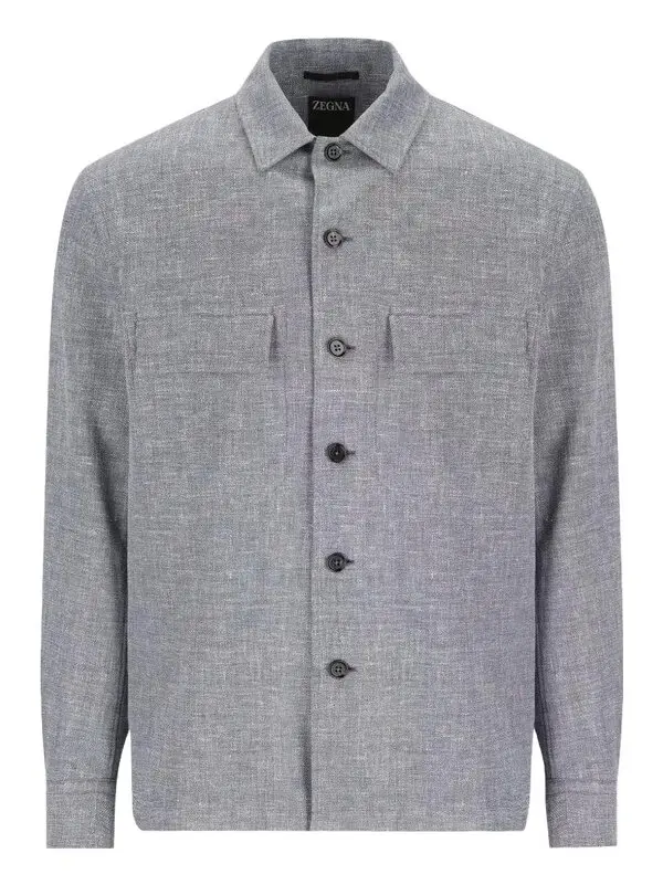 Zegna Flap-pockets Shirt - Grey