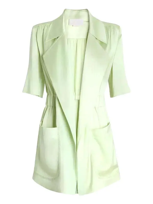 GENNY Notched-lapel Blazer - Green