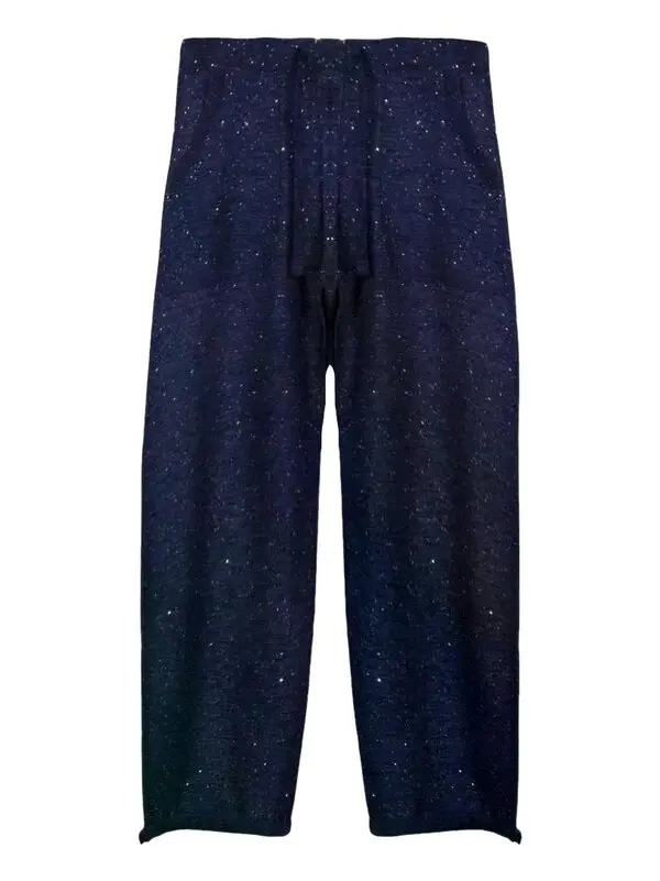 KANGRA Sequin-embellished Trousers - Blue
