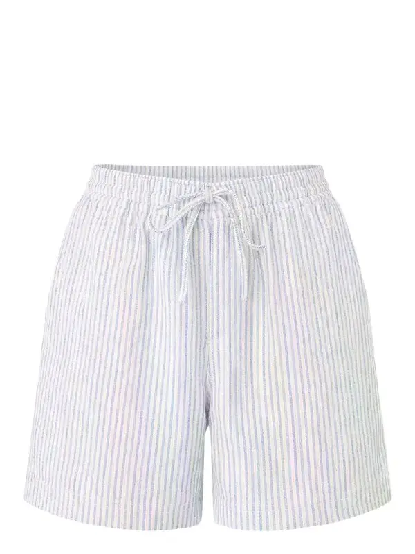 Officine Générale Striped Drawstring Shorts - White