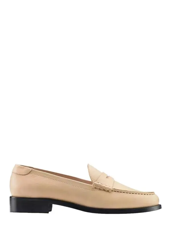 Koio Penny Loafers With Strap - Neutrals