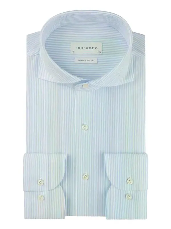 PROFUOMO Striped-pattern Shirt - Blue