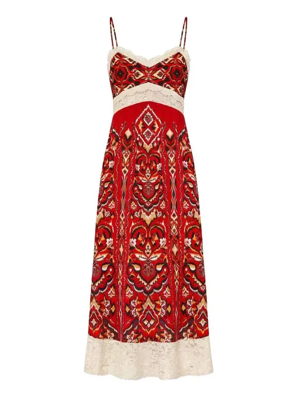 Farm Rio Ainika Dress - Red