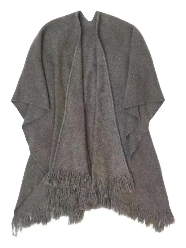 NORLHA Split Fringed Cape - Grey