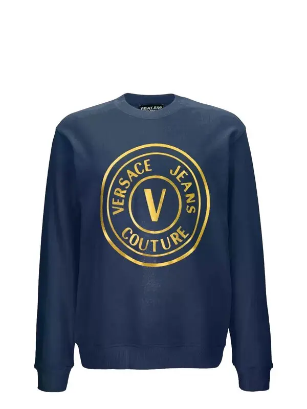Versace Logo Graphic Sweatshirt - Blue