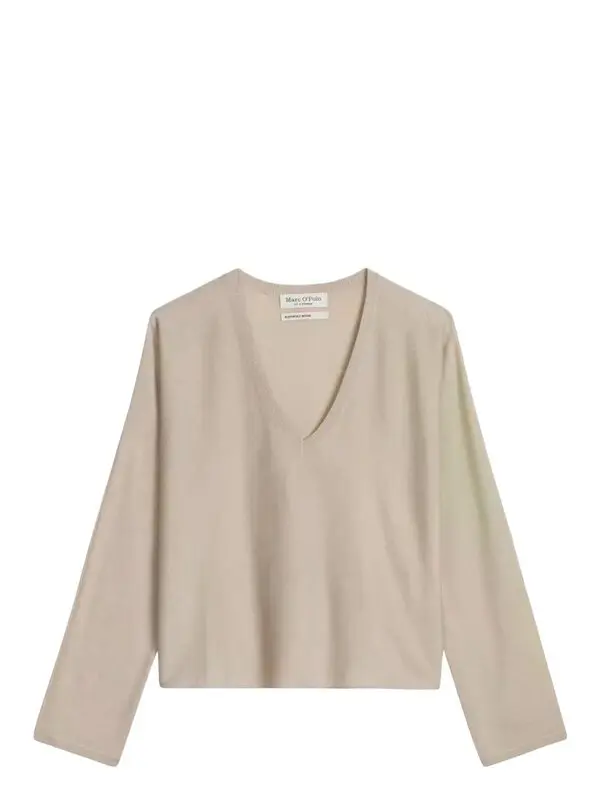 Marc O'polo Long-sleeve V-neck Sweater - Neutrals