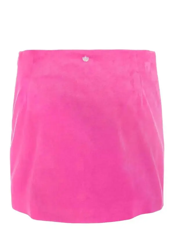 CHIARA FERRAGNI Logo Appliqué Skirt - Pink