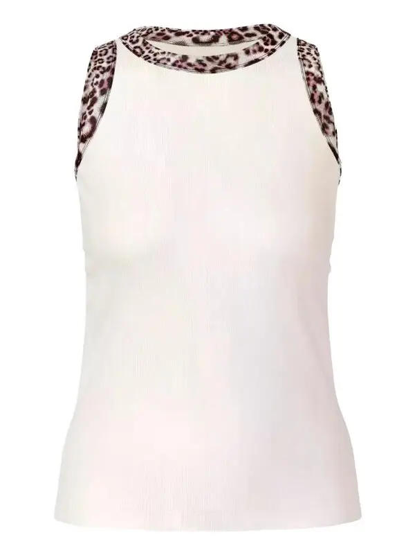 MARCCAIN Animal-print Ribbed Top - Neutrals