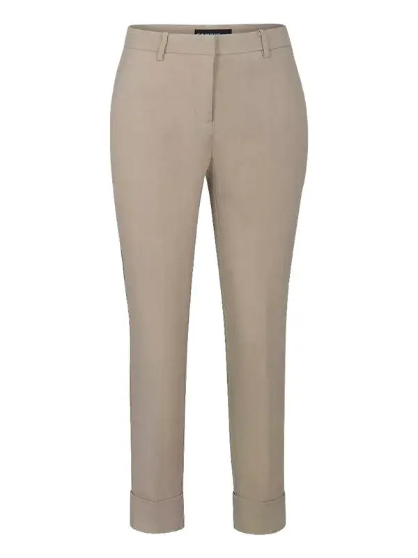 CAMBIO Krystal Turn-up Trousers - Neutrals