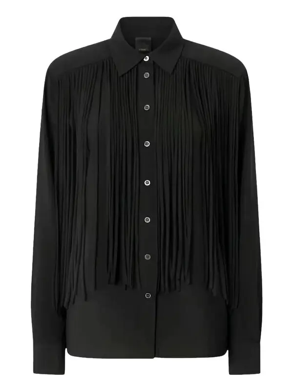 Pinko Fringed Shirt - Black
