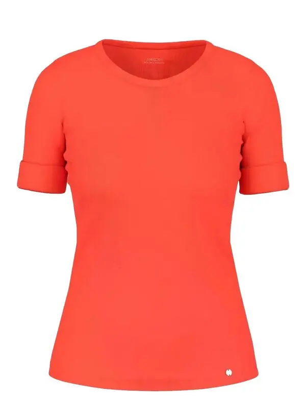MARCCAIN Slim-fit Cuffed T-shirt - Orange