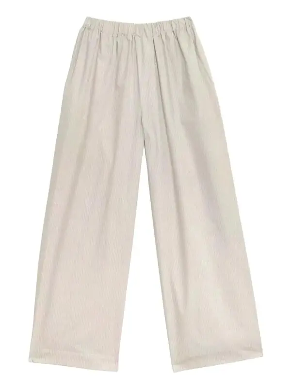 BASERANGE Striped Wide Leg Trousers - Neutrals