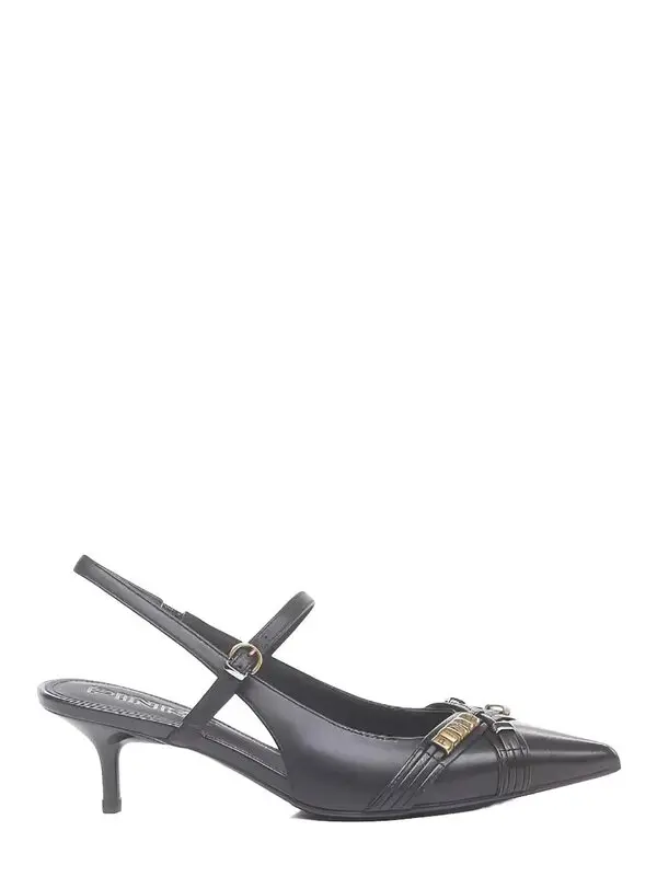 Pinko Pointed-toe Slingback Pumps - Grey