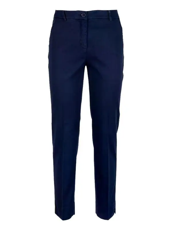 VIA MASINI 80 Slim-cut Trousers - Blue