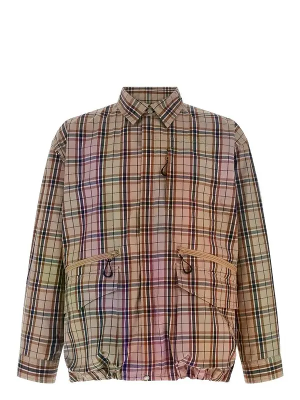 Comme Des Garçons Checked Overshirt - Neutrals