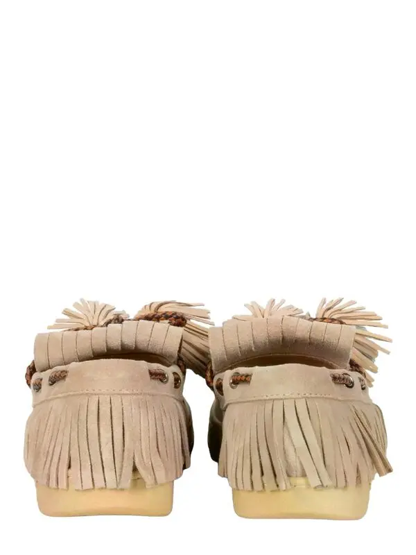 Elena Iachi Tassel-detail Fringed Loafers - Neutrals