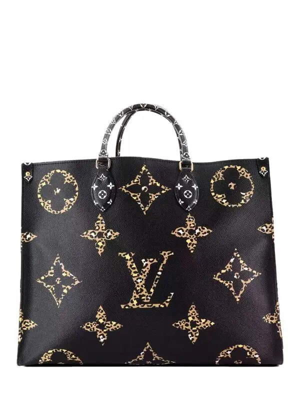 LOUIS VUITTON Onthego Limited Edition Jungle Monogram Giant Gm Tote Bag - Black