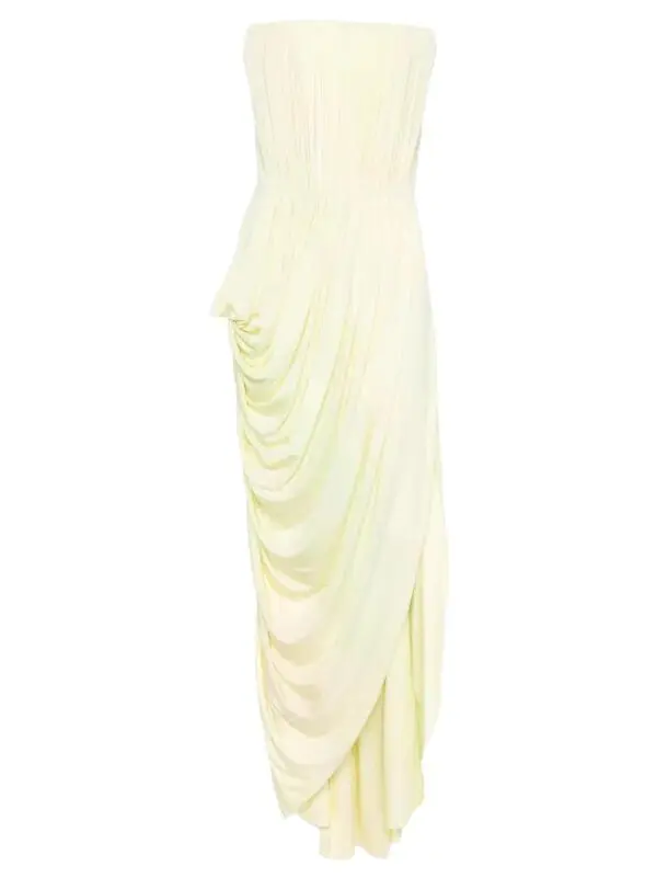 Stella McCartney Midi Draped Dress - Yellow