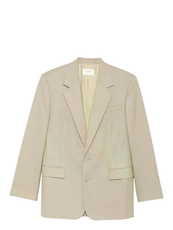 Saint Laurent Flap-pocket Blazer - Green