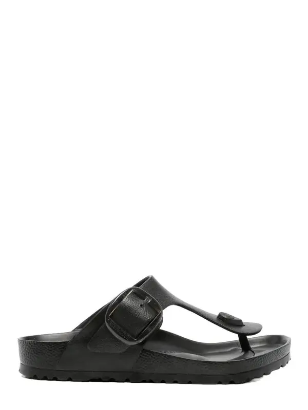 BIRKENSTOCK Gizeh Buckle Slides - Black