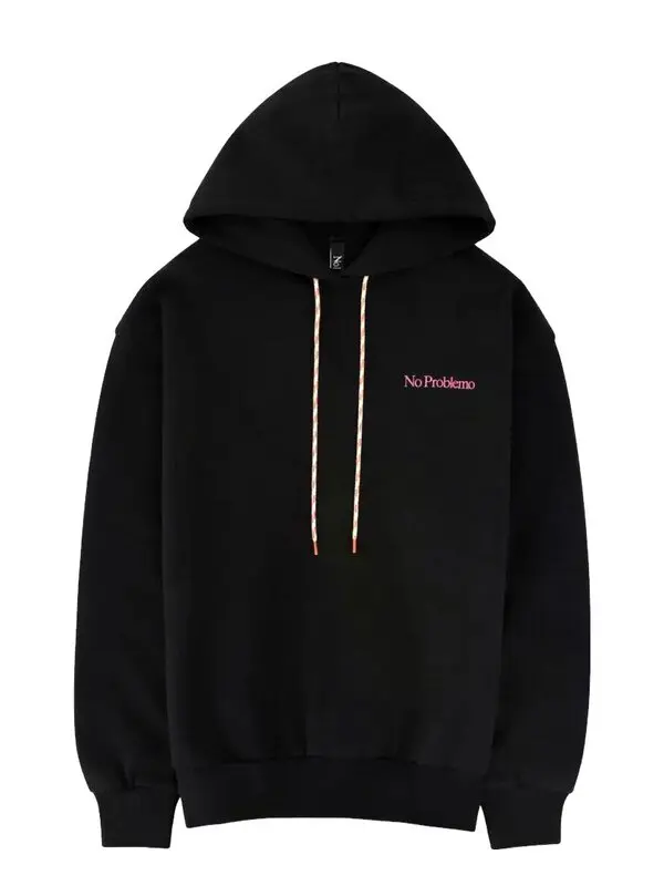NO PROBLEMO Hooded Sweater - Black
