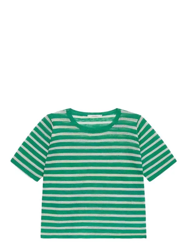 Malìparmi Striped Round-neck T-shirt - Green