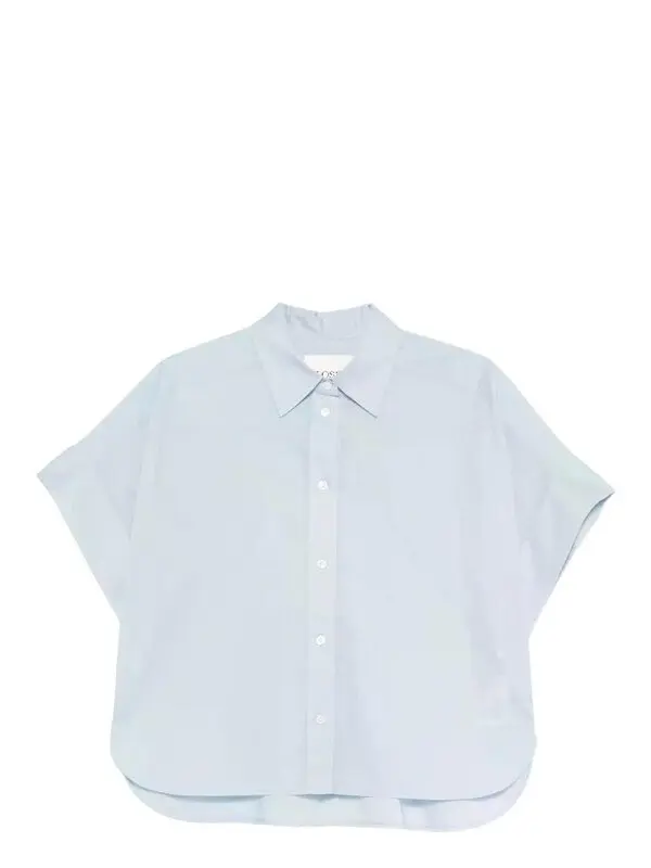 Closed Button-up Shirt - Blue