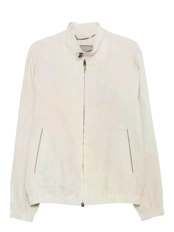 Canali Zip-up Jacket - Neutrals