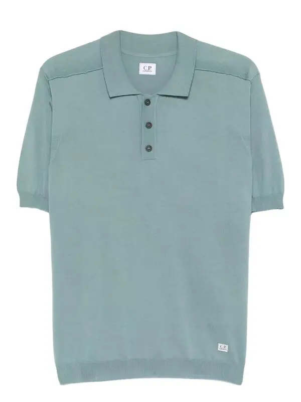 C.P. COMPANY Polo Collar Knitwear - Blue