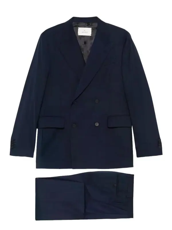 MANUEL RITZ Double-breasted Suit - Blue