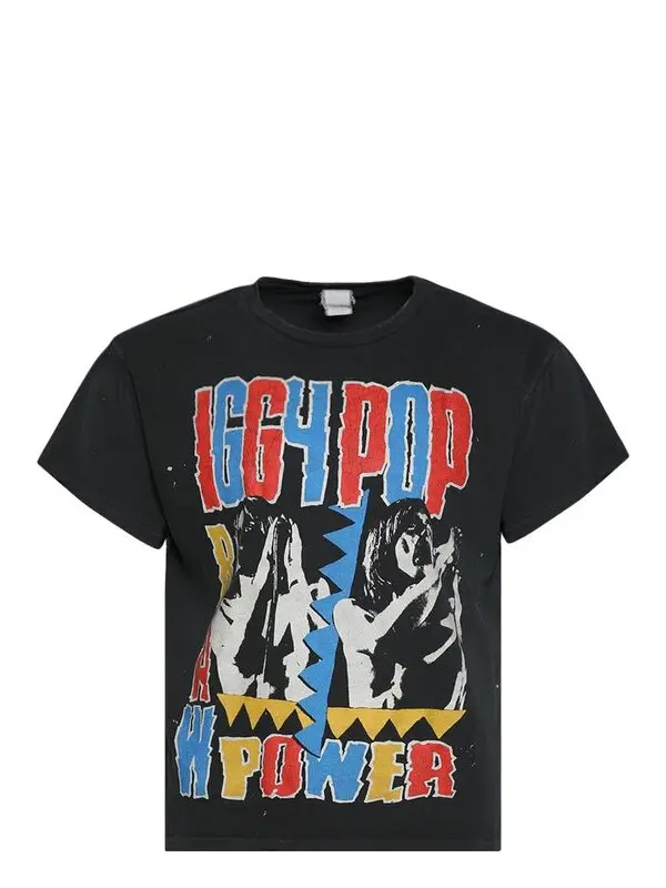 MadeWorn Iggy Pop Tee Coal - Black