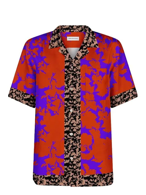 Dries Van Noten Carltone Shirt Vermillion - Multi