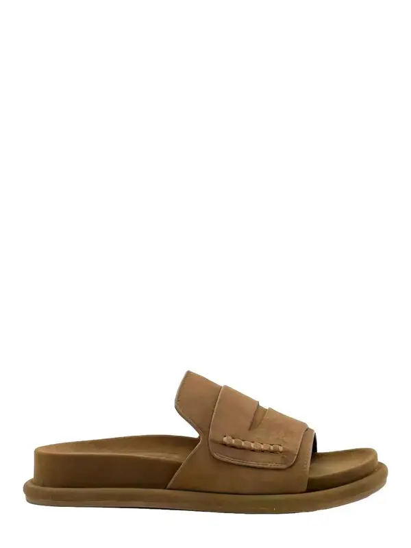 PALOMITAS BY PALOMA BARCELÒ Caliope Suede Flat Sandals - Brown